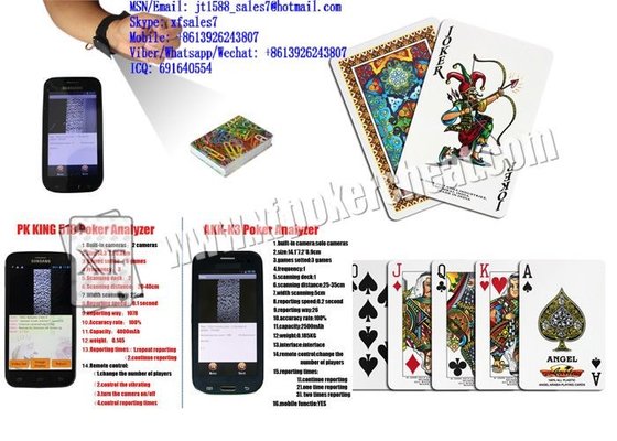 XF Angel Plastic Playing Cards With Invisible Ink Markings To Work With UV Contact Lenses And Poker Analyzers