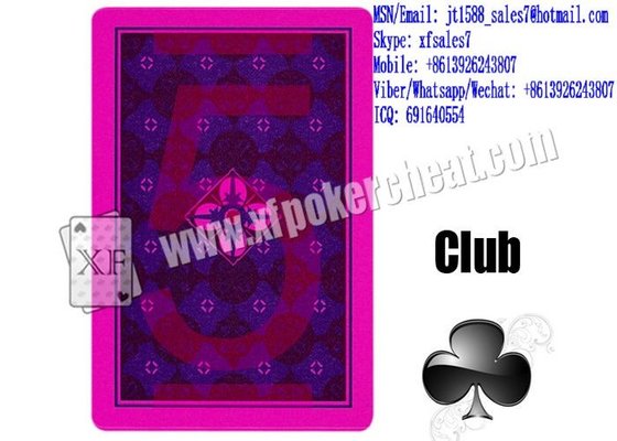 XF JDL Plastic Playing Marked Poker Cards Marked With Invisible Markings For UV Contact Lenses And With Invisible
