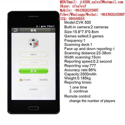 XF PK King S7 Poker Analyzers Are With 3 Different Frequencies To Work With Any Cameras For Another Poker Analyzers