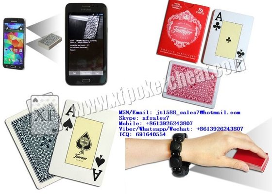 XF Fournier DE LUXE Plastic Playing Cards With Invisible Ink Markings For Poker Predictors And Invisible Lenses