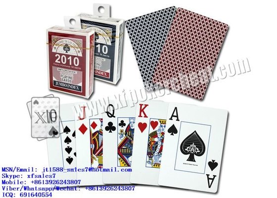 XF Invisible Markings On The Plastic Playing Cards 2010 For Sides Markings For Poker Analyzer