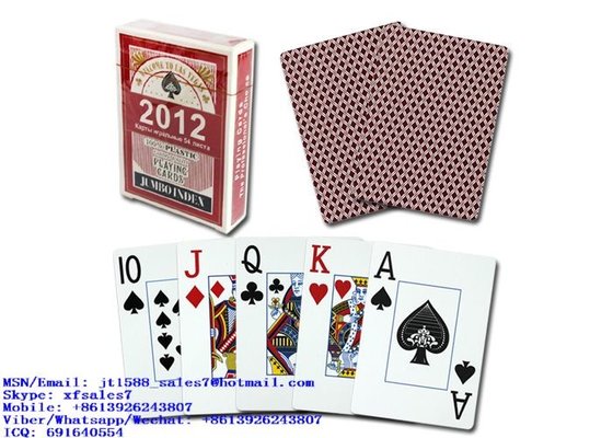 XF Russian 2012 Plastic Cards With Invisible Ink Markings For Playing Cards Reader And Invisible Contact Lenses