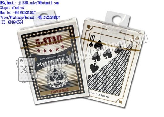 XF 5-Star Paper Invisible Ink Marked Playing Cards For Invisible Lenses And Poker Predictors