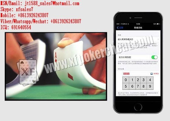 XF iPhone 6 Poker Shuffling Software For Unmarked Playing Cards