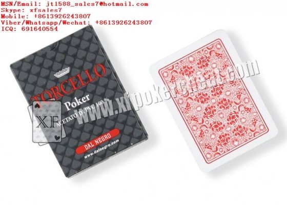 XF TORCELLO Poker ACETATO DI PVC 100% From Dal Negro With Invisible Ink Markings On The Sides And Back Of Plastic