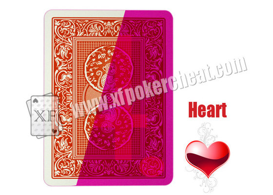 XF DAL-NEGRO Texas Poker Playing Plastic Cards With Invisible Ink Markings To Be Scanned And Seen By Poker Predictors