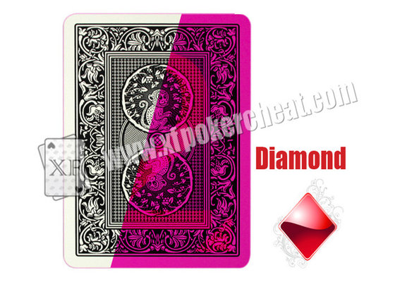 XF DAL-NEGRO Texas Poker Playing Plastic Cards With Invisible Ink Markings To Be Scanned And Seen By Poker Predictors