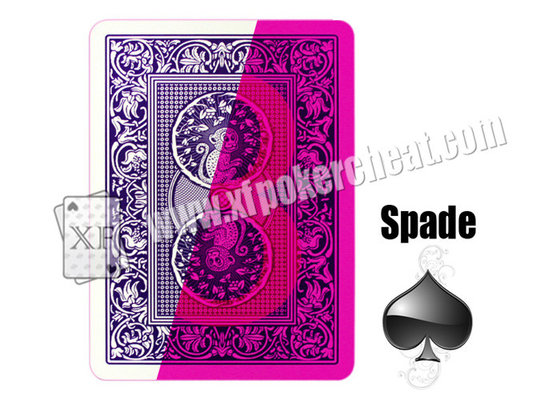 XF DAL-NEGRO Texas Poker Playing Plastic Cards With Invisible Ink Markings To Be Scanned And Seen By Poker Predictors