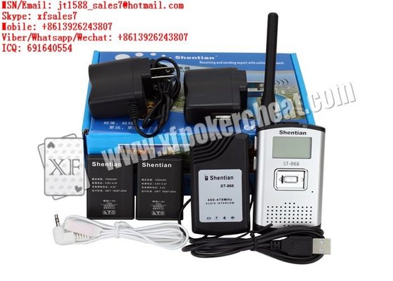 XF ST-868 walkie talkie / Marked cards / Card reader / Casino cheat / Contact Lens