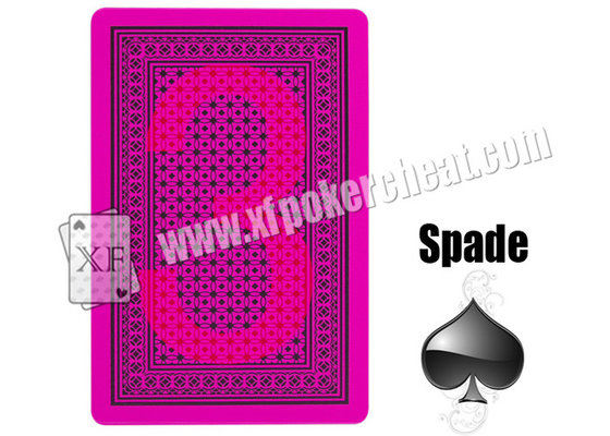 XF Lion Plastic Poker Playing Cards With Sides Bar-Codes Markings For Poker Analyzer Or Backsides Markings On The Back