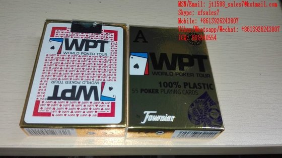 XF WPT Plastic Playing Cards With Invisible Ink Markings For Filter Camera