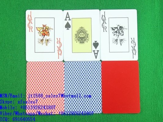 XF Texas Hold’em Plastic Playing Cards With Invisible Ink Markings To Be Seen By UV