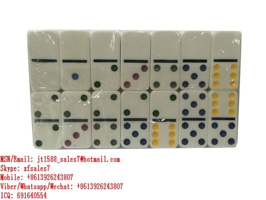 XF American Dominoes With Invisible Ink Markings On The Backside For UV Invisible Contact Lenses
