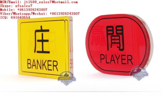 XF Player & Banker board For Baccarat Gambling Game / Blackjack Poker Cheat Game