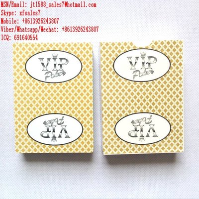 XF VIP Plastic Playing Cards With Invisible Ink Markings For Poker Cheat Analyzer And Contact Lenses