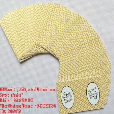 XF VIP Plastic Playing Cards With Invisible Ink Markings For Poker Cheat Analyzer And Contact Lenses
