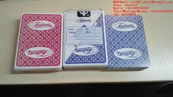 XF Invisible Ink Markings And Bar-Codes On Triton CATCO GAMING Paper Playing Cards / Poker Cheat / Lenses