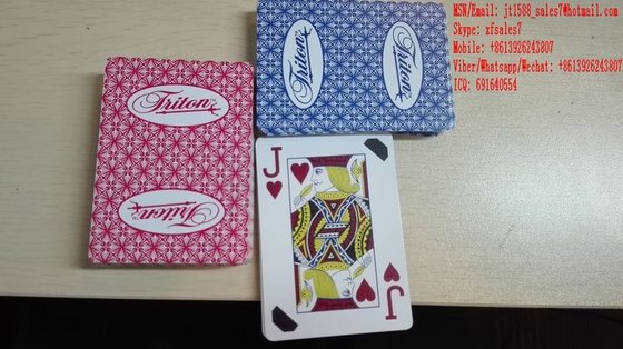 XF Invisible Ink Markings And Bar-Codes On Triton CATCO GAMING Paper Playing Cards / Poker Cheat / Lenses