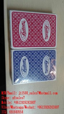 XF Invisible Ink Markings And Bar-Codes On Triton CATCO GAMING Paper Playing Cards / Poker Cheat / Lenses