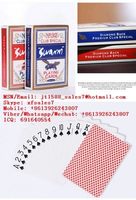 XF No.92 Club Special Swarm Playing Cards With Invisible Ink Markings For Lenses Or Poker Analyzer