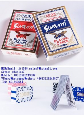 XF No.92 Club Special Swarm Playing Cards With Invisible Ink Markings For Lenses Or Poker Analyzer