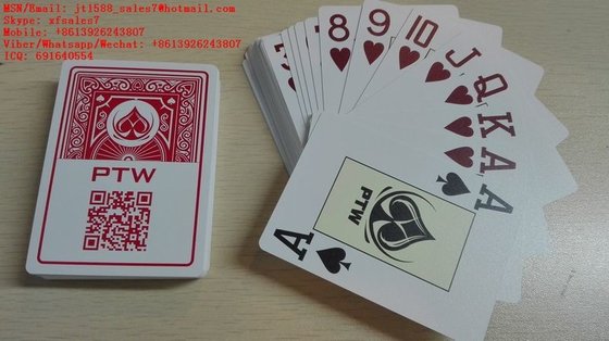 XF Invisible Bar-Codes Markings On PTW Plastic Playing Cards / Invisible Playing Cards / Invisible Ink Glasses