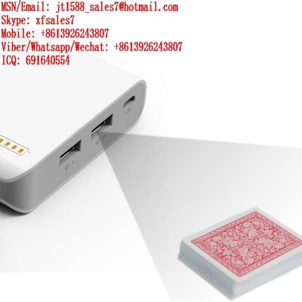 XF ROMOSS White Plastic Power Bank Infrared Camera To Connect With Poker Analyzers
