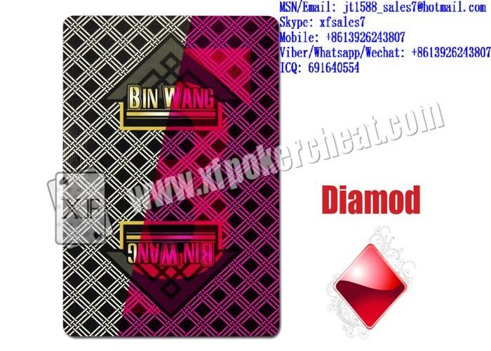 XF Bin Wang 2169 Paper Playing Cards With Invisible Markings On The Backside And Invisible