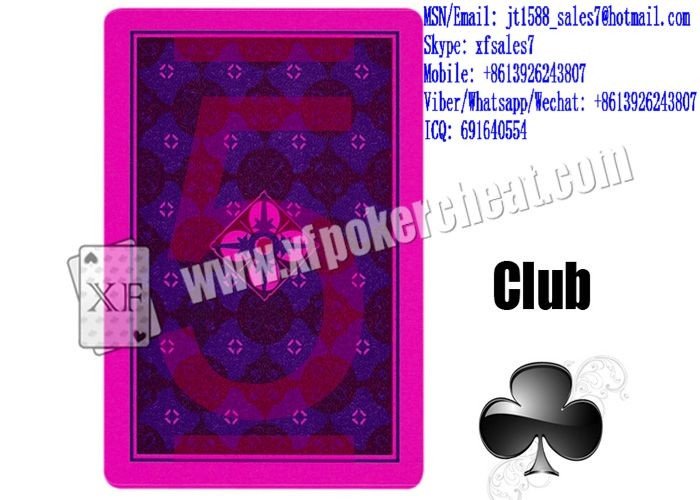 XF JDL Plastic Playing Marked Poker Cards Marked With Invisible Markings For UV Contact Lenses And With Invisible