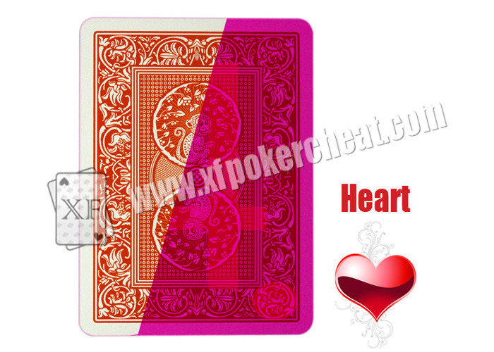 XF DAL-NEGRO Texas Poker Playing Plastic Cards With Invisible Ink Markings To Be Scanned And Seen By Poker Predictors