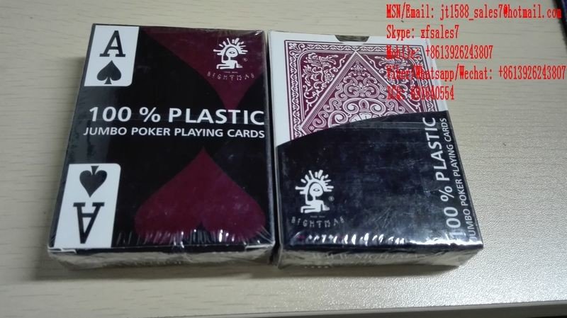 XF NIGHTMAN plastic playing cards marked invisible ink for UV contact lenses and for poker predictors