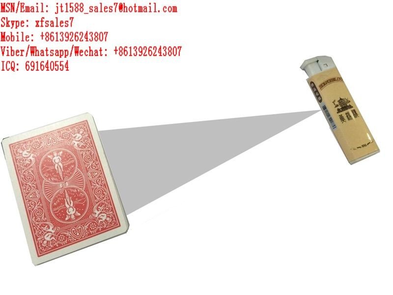 XF Automatic Scanning Plastic Lighter Camera For Scanning Invisible Marked Playing Cards