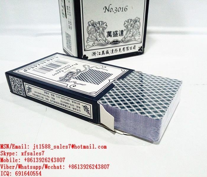 XF QUEEN BEE No.3016 Poker Playing Cards Standard With Invisible Ink Markings For UV Contact Lenses And Poker Predic