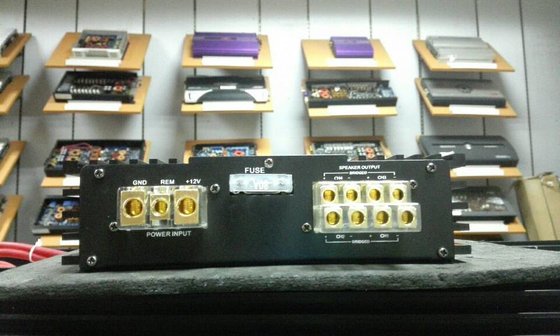 Powerful 4X130WRMS Class AB Car Amplifier  with Bass Romote supplier