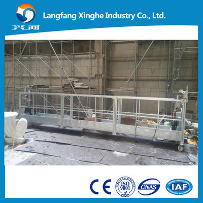 China 220/380v Peru / Chile electric hanging scaffolding , andamios colgantes , suspended rope platform , construction gondola manufacturer