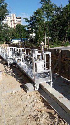 China zlp series construction suspended platform , 630kg/800kg building facade cleaning cradle , high rise working gondola factory