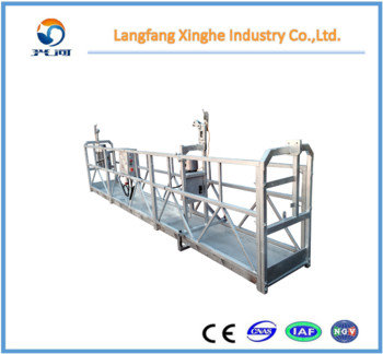 China 5 years warranty zlp630/zlp800 suspended work platform / lifting gondola / hanging scaffolding for building maintenance factory