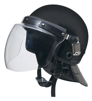 China Police anti  riot helmet for safty protection with 2-3 convex  visor and gas mask hook supplier