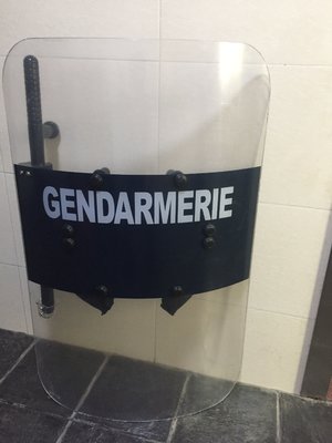 Transparant Police Anti Riot Shield for  Senegal GENDARMERIE supplier