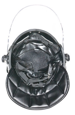 Police anti  riot helmet for safty protection with 2-3 convex  visor and gas mask hook supplier