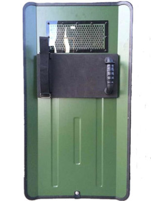 Police Anti Riot Aluminiun Alloy Metal Shield  with watching window supplier