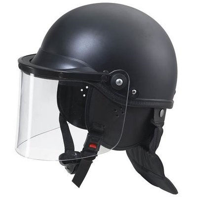 ABS&PC Full Face Tactical Helmet with neck protector and visor for police riot control supplier