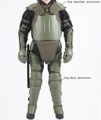 Big size Police Protective Fullbody  Anti Riot Suit for riot control with bigger shoulder and knee protector supplier