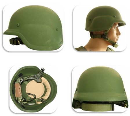 Army Green Kevlar PASGT NIJ IIIA bullet proof helmet for Military Police supplier