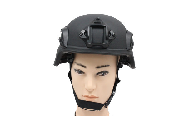 Black  Kevlar Mich 2000 Tactical   bullet proof helmet with NIJ IIIA level for Military Police supplier