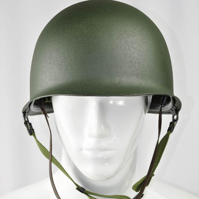 Green color M1 helmet double steel helmet  for US Army in World War II supplier