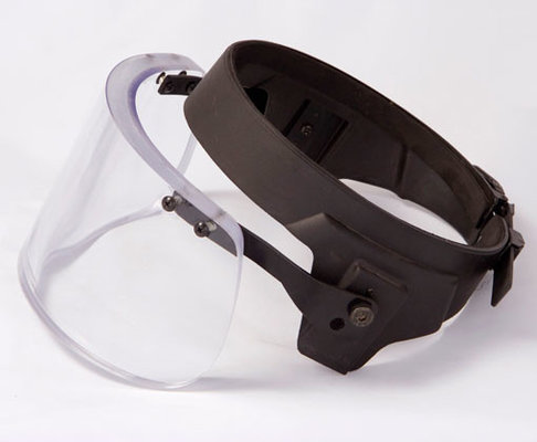 bullet proof  ballistic  visor  for Police and Military  Use with 22 mm thickness supplier