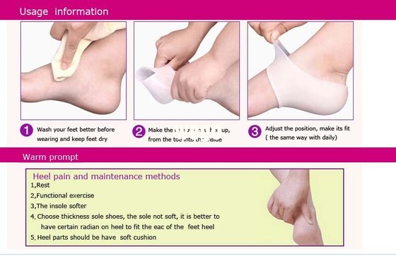 heel cushion sock gel ankle sock &Heel Pad&Foot Heel Protector for daily