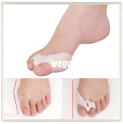 Bunion Shield Splint Gel Silicone 2-Toe Spacer Prevention Protector with release hole