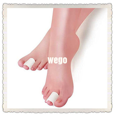 soft polymer silicone white gel toe caps